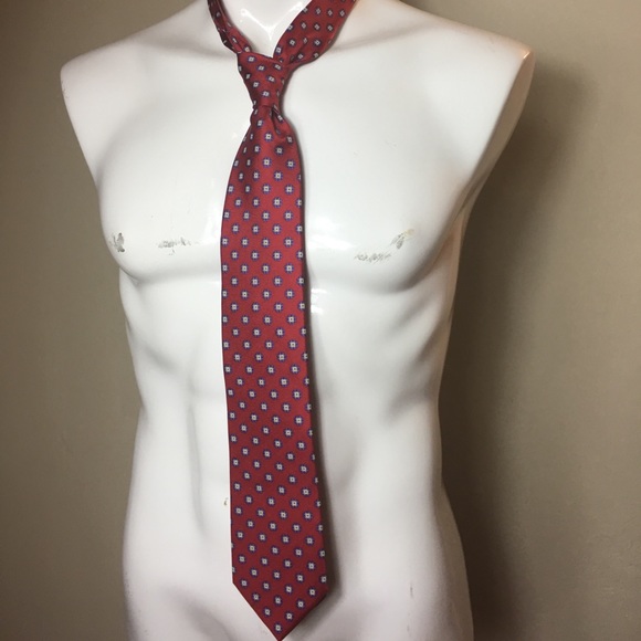 Cape Cod | Accessories | Cape Cod Mens Tie Red Neckwear With Tiny Print ...